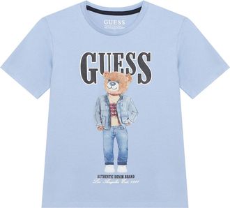 Guess T-Shirt L6RI11 K8HM4 Himmelblau Regular Fit