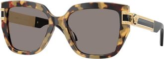 Versace Lunettes de soleil carr&eacute;es - Femme - Accessoires - Brun - Taille: 54 MM