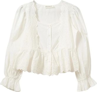Sofie Schnoor Femme, Blouses et Chemises, Blanc, Taille: 44 FR Blouses