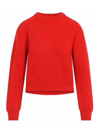 Jil Sander Pull Col Rond - Rouge