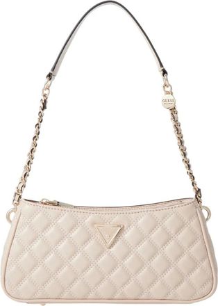 Guess Femme, Sacs, Beige, Taille: ONE Size Giully Top Zip Shoulder Bag