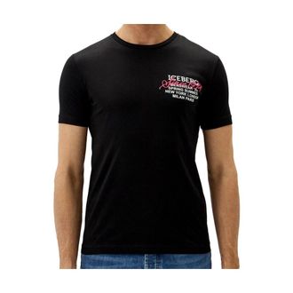Iceberg T-Shirt - - Tops - Herren - Schwarzk - L