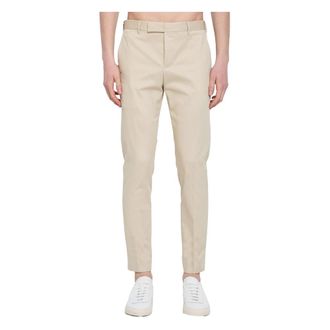 Pantaloni Torino Hellbeige Baumwoll-Stretchhose Slim Fit - - Trousers - Herren - Beige - 3XL