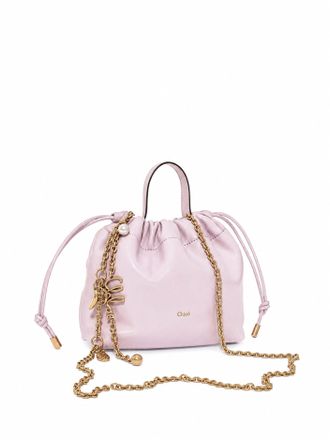Chlo&eacute; Lambskin Drawstring Shoulder Bag - Pink