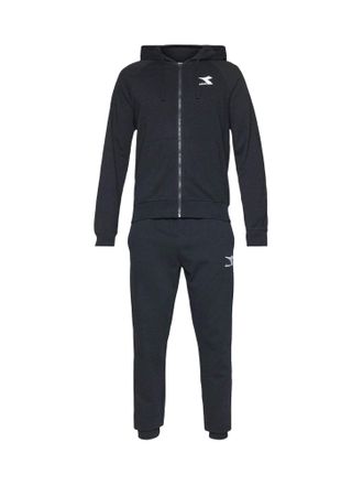 Diadora Herren Hd Fz Core Tracksuit Overall mit Kapuze und durchgehendem Reißverschluss, Schwarz, Regulär