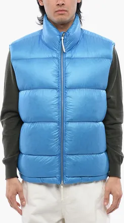 Jil Sander Recycled Nylon Sleeveless Puffer with Front Zip Jil Sander