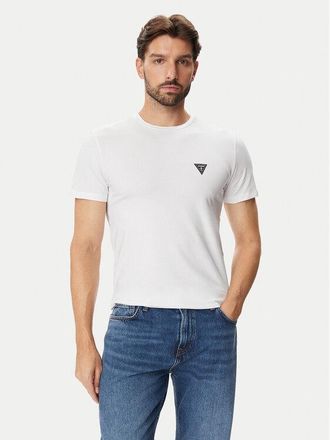 Guess T-Shirt U6BM01 K5385 Wei&szlig; Regular Fit