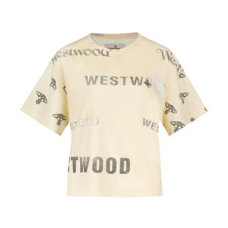 Vivienne Westwood Orb Print T-Shirt - - Tops - Damen - Beige - XS