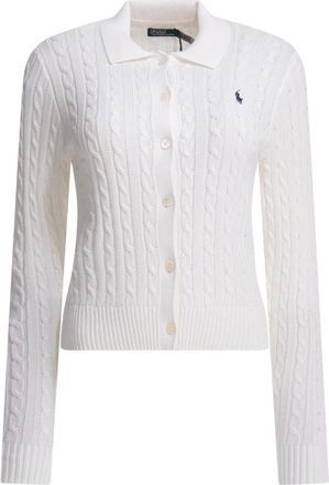 Polo Ralph Lauren Femme, Pulls, Blanc, Taille: 40 FR Gilet en Tricot