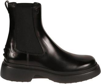 Tod's Tods Stiefel - Chelsea Ankle Boots Black - Gr. 37,5 (EU) - in Schwarz - f&uuml;r Damen