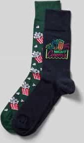 Christian Berg Socken mit elastischem Rippenbündchen im 2er-Pack