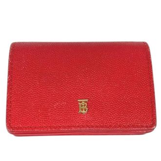 Burberry Pre-owned Geldb&ouml;rse - - Pre-owned - Damen - Rot - ONE SIZE