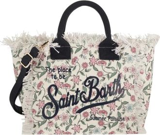 MC2 Saint Barth Femme, Sacs, Multicolore, Taille: ONE Size Floral Canvas Romantica Tote