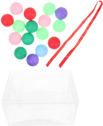 Pretyzoom 2 Sätze Pong Ball Party Spielrequisiten für Erwachsene Interaktives Familienspiel mit Bällen pro Lustiges Party Gadget für Hochzeit und Freizeitspaß Z