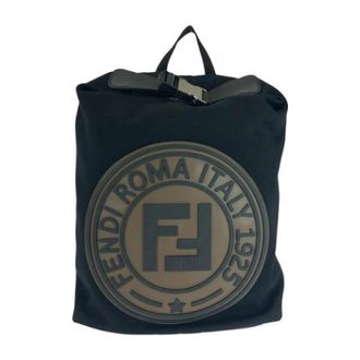 Fendi unisex, Pre-owned, Noir, Taille: ONE Size Sac &agrave; dos Pre-owned en toile