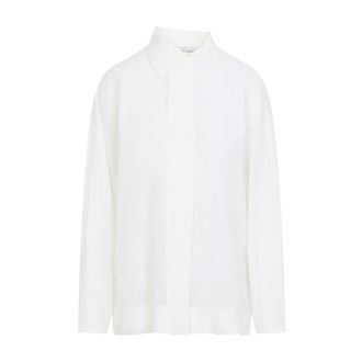 Carven Femme, Blouses et Chemises, Blanc, Taille: 38 FR Asymmetrical Collar Shirt