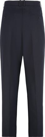 Saint Laurent Tailored Wool Trousers - Navy