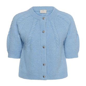 Kaffe Strickjacke - - Knitwear - Damen - Blau - 2XL