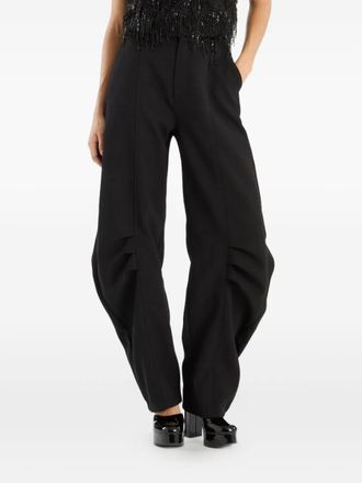 Rotate pantalon &agrave; d&eacute;tails pliss&eacute;s - Noir