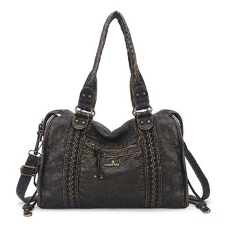 Angel Kiss Hobo-Taschen f&uuml;r Damen, veganes Leder, Hobo-Umh&auml;ngetasche, gro&szlig;e Tragetasche, Umh&auml;ngetasche, Bronze, 8 liters