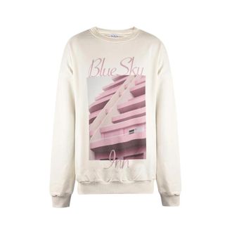 Blue Sky Inn Baumwoll-Sweatshirt mit Rosenmuster - - Sweatshirts & Hoodies - Herren - Beige - L