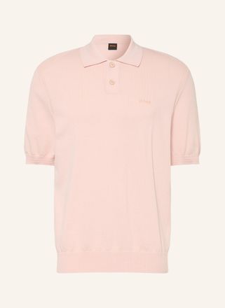 HUGO BOSS Strick-Poloshirt Asac rosa