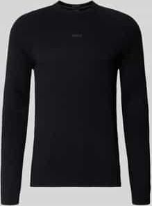 HUGO BOSS Regular Fit Strickpullover mit Woll-Anteil