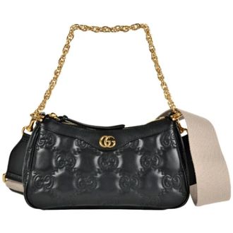 Gucci Sac bandouli&egrave;re en cuir Pre-owned - Femme - Pre-owned - Noir - Taille: ONE Size