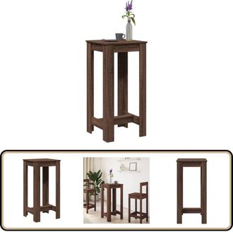 vidaXL Bartisch Braun Eichen-Optik 51x50x103,5 cm Holzwerkstoff - Vidaxl