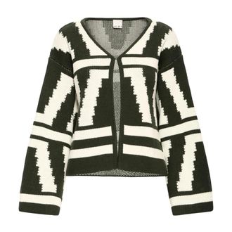 Ichi Strickjacke - - Knitwear - Damen - Gr&uuml;n - XL