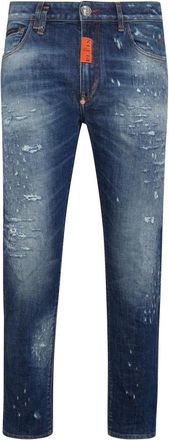 Philipp Plein Homme, Jeans, Bleu, Taille: W30 Detroit Hexagon Jeans