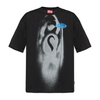 Diesel Homme, Tops, Noir, Taille: 2XL T-shirt T-Boxt-T7