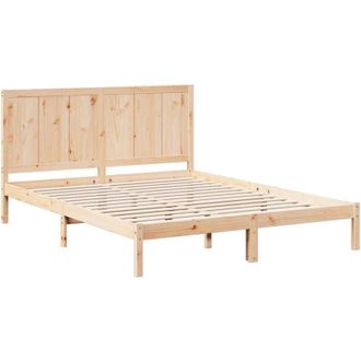 vidaXL Massivholzbett Extra Lang ohne Matratze 140x220 cm vidaXL