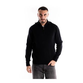 Paolo Pecora Col roul&eacute; avec fermeture &eacute;clair - Homme - Pulls - Noir - Taille: L