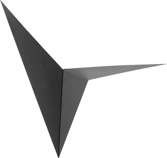 Beliani Wandlampe schwarz Modern Wandleuchte aus Metall Briance