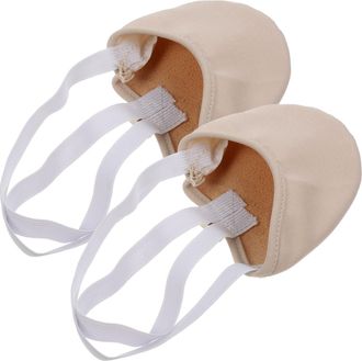 Healifty Damen Tanzsocken rutschfest Halbe Sohle Ballettschuhe Atmungsaktiv F&uuml;r Bauchtanz Pilates Yoga Gr&ouml;&szlig;e XL Hautfarbe