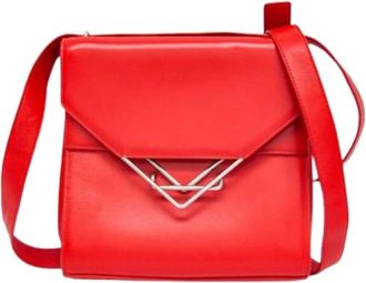 Bottega Veneta Sac &agrave; bandouli&egrave;re Pre-owned The Clip 652391 - Femme - Pre-owned - Rouge - Taille: ONE Size