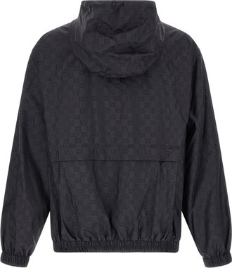 Gucci GG Monogram Shell Jacket - Black