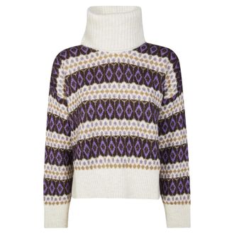 Liu Jo Gestreifter Rollkragenpullover - - Knitwear - Damen - Mehrfarbig - L