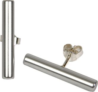 DeMarie Ohrringe eloxiertes Aluminium silberfarben