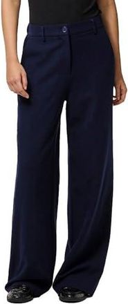 Pieces Wide Pant Pckamil Hw Pantalon Large Noos, Bleu Marine, XL x 32L Femmes