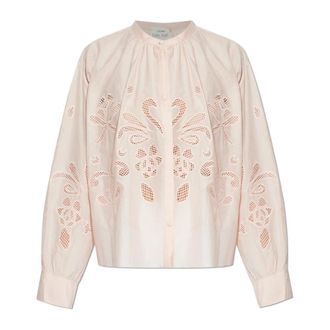 Forte_Forte Openwork Top - - Blouses & Shirts - Damen - Rosa - XS