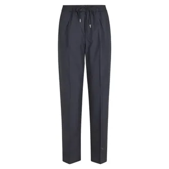 BRIGLIA 1949 Femme, Pantalons, Bleu, Taille: 34 FR Pantalon Droit Wimbledon