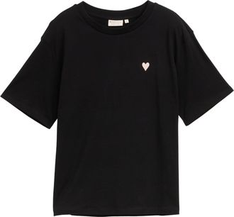 Tom Tailor Damen T-Shirt mit Herz-Print