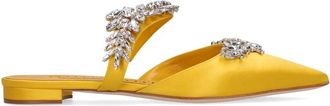Manolo Blahnik Femme, Chaussures, Jaune, Taille: 36 1/2 EU Mules Slingbacks &Eacute;l&eacute;gantes