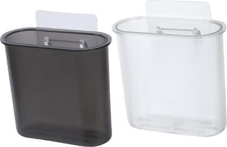 Happyyami 2stücke Zahnbürstenhalter Für Wand Organizer Für Elektrische Zahnbürsten Badezimmer-wandhalter Klebend Ohne Bohren Aufbewahrung Für Zahnpasta Und Kämm