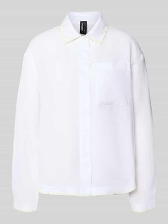Marc Cain Bluse aus Ramie mit Brusttasche