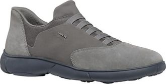 Geox U Nebula 2.0 E, Baskets pour Homme, Gris fonc&eacute; et Bleu Marine, 41 EU