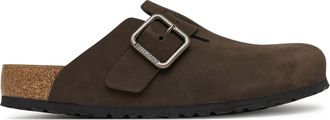Birkenstock Pantoletten Birkenstock Boston Wire Buckle 1032760 Dunkelbraun