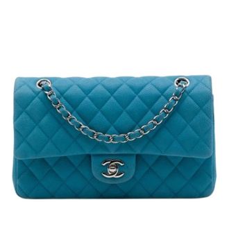 Chanel Pre-owned Vintage Double Flap Shoulder Bag - - Pre-owned - Damen - Blau - ONE SIZE
